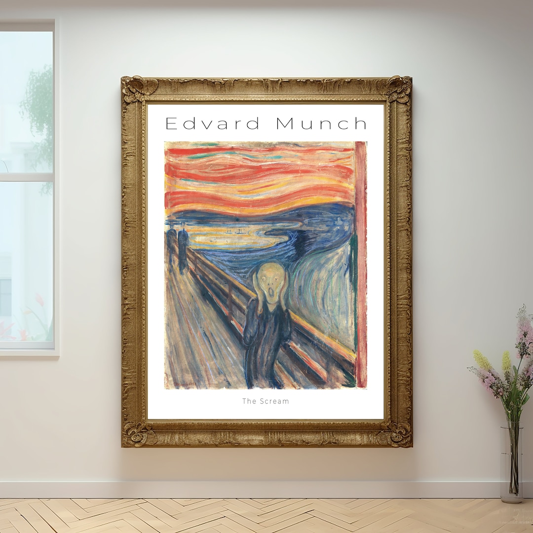 Edvard Munch the Scream Art Print - Etsy