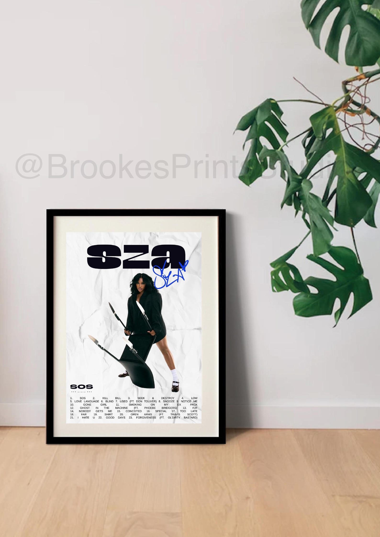 Cute & Aesthetic, SZA, SOS Album Graphic Design Poster - Etsy