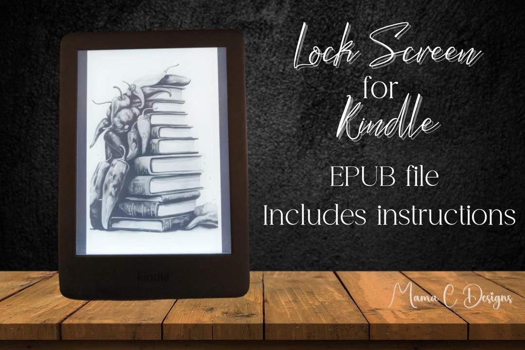 Kindle Lock Screen: Pile of Spicy Books - Etsy