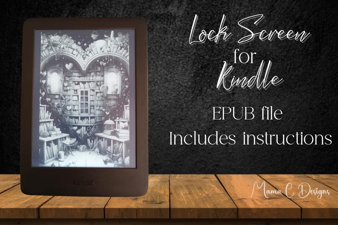 Lock Screen: Heart Shaped Library - Etsy