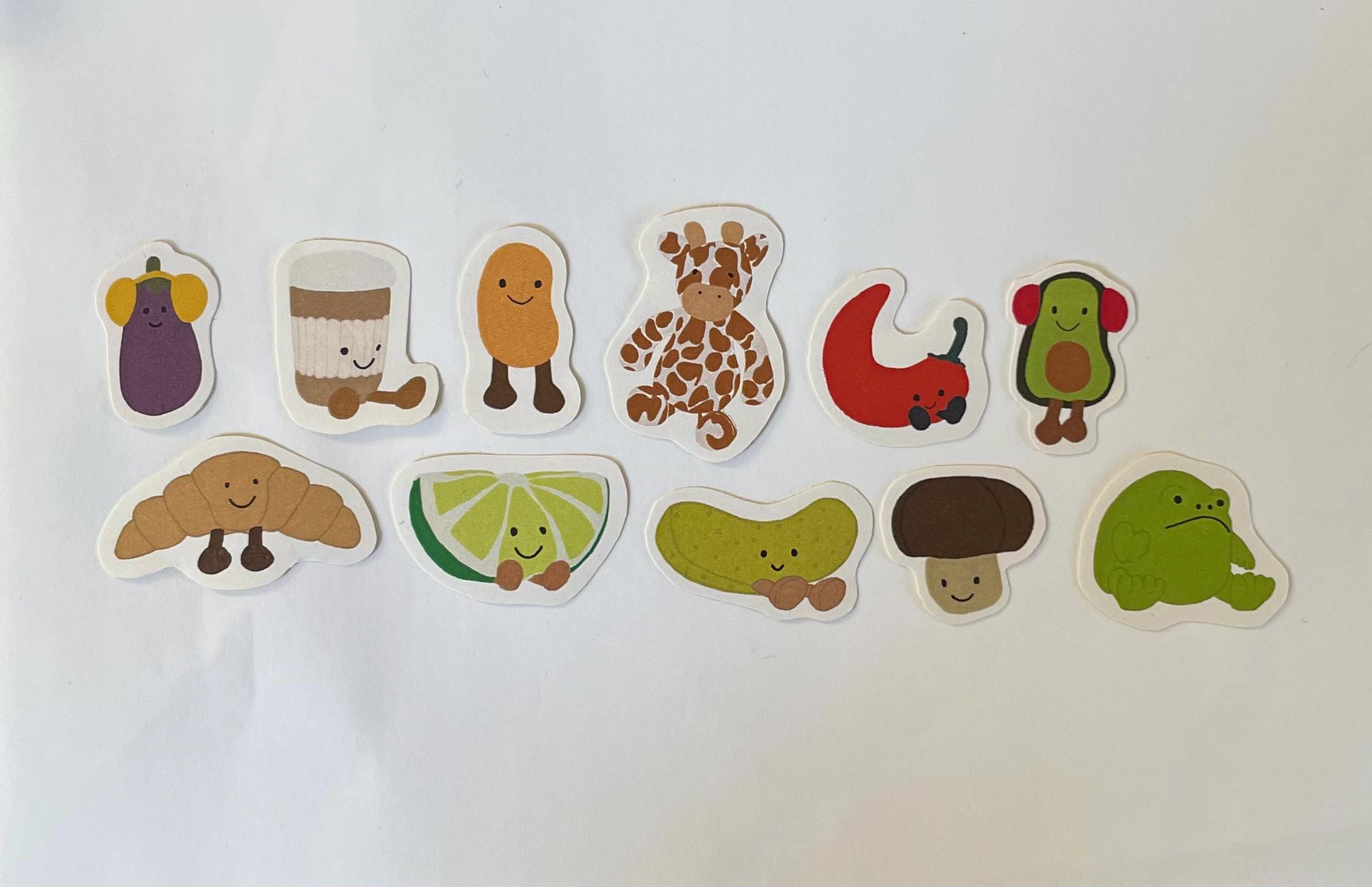 Jellycat Inspired Hand-drawn Stickers - Etsy UK