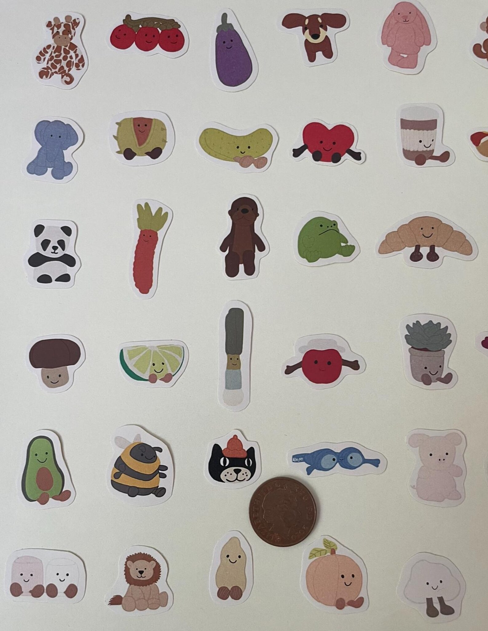 Jellycat Inspired Hand-drawn Stickers - Etsy UK