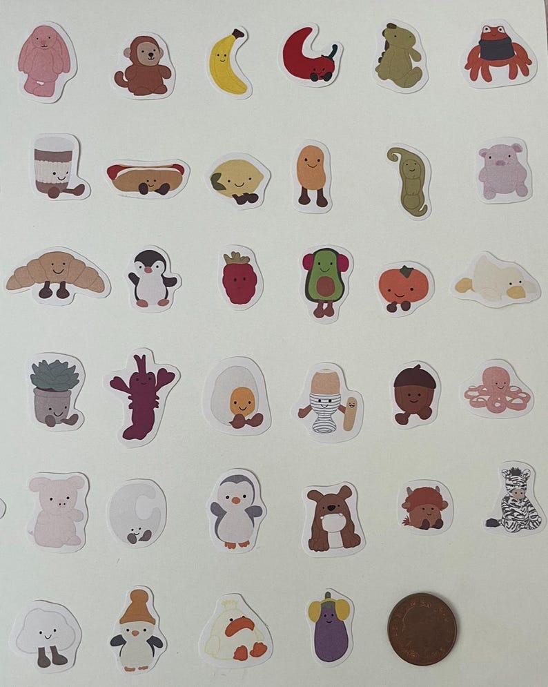 Jellycat Inspired Hand-drawn Stickers- NEW STICKERS ADDED!!! - Etsy UK