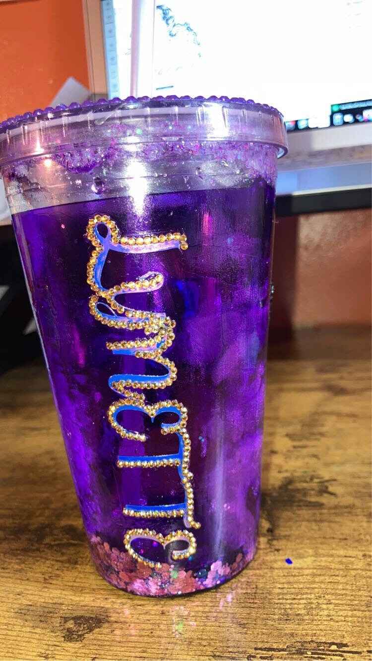 Bedazzled Powerpuff Bubbles Tumbler Personalized With Name of Your ...