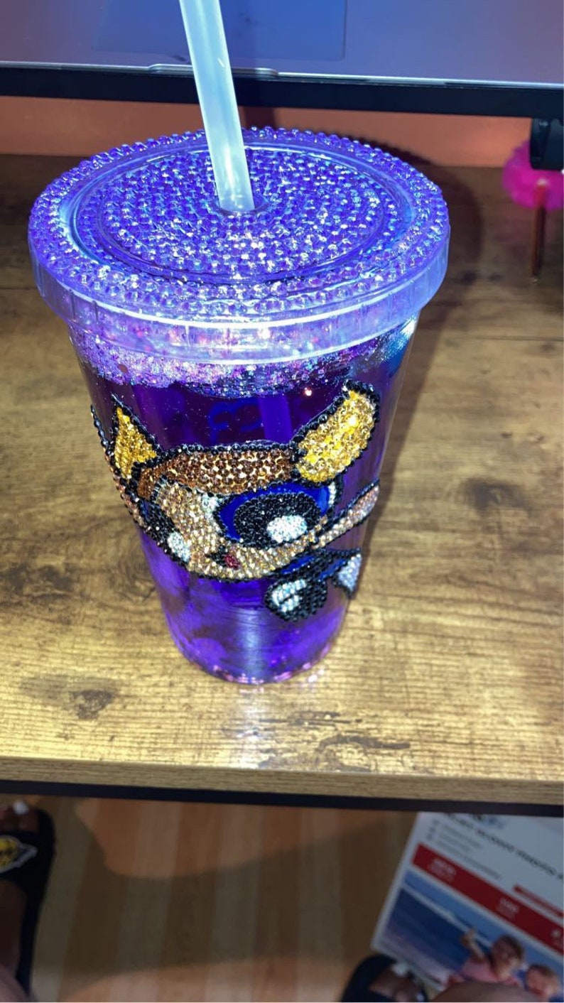 Bedazzled Powerpuff Bubbles Tumbler Personalized With Name of Your ...