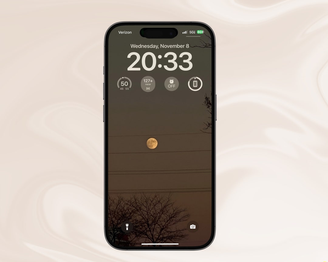 Full Moon Night Sky Lock Screen Saver - Moon Phase Phone Wallpaper ...