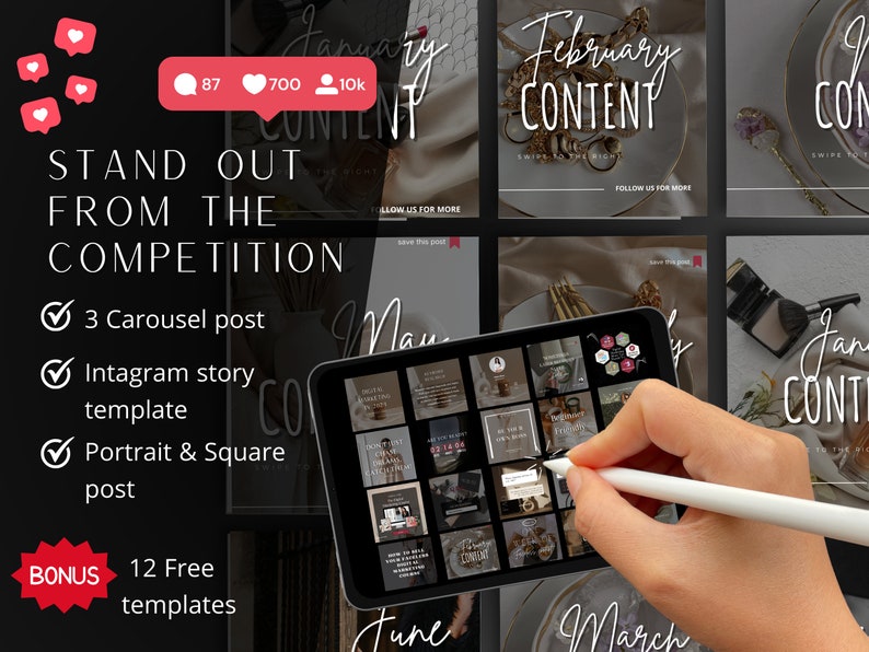 Faceless Instagram Account | Story Template | Coaching | Digital ...