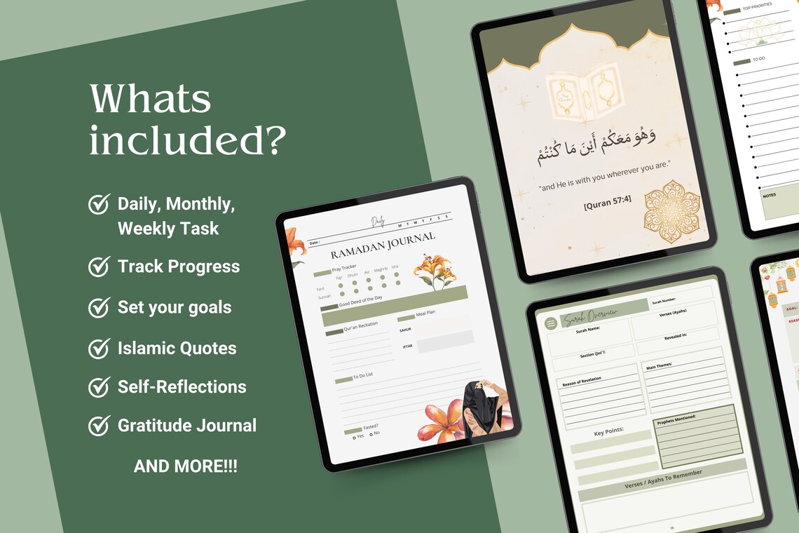 2024 Ramadan Journal | Quran Journaling | Islamic Digital Journal - Etsy
