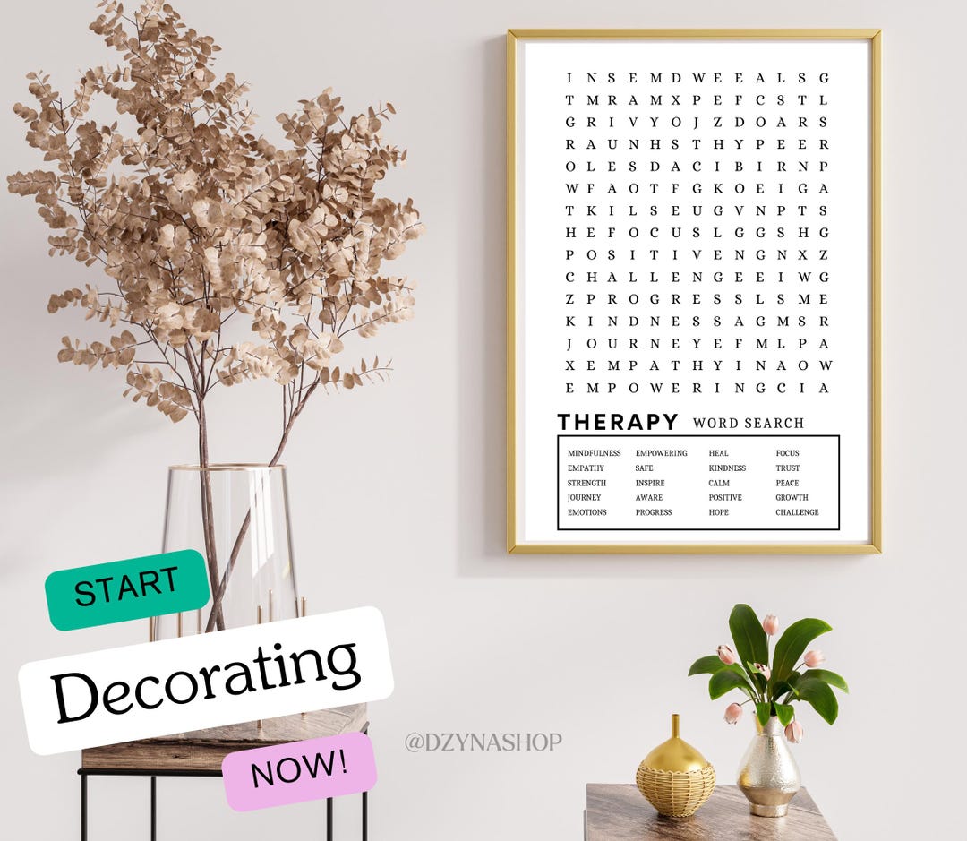 Therapy Office Decor, Mental Health Poster, Psychology Art Print ...