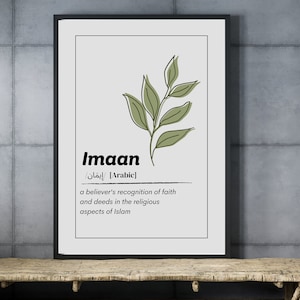 Islamic Quran Wall Art | Allah | Mashallah | Imaan | Instant Wall Art ...