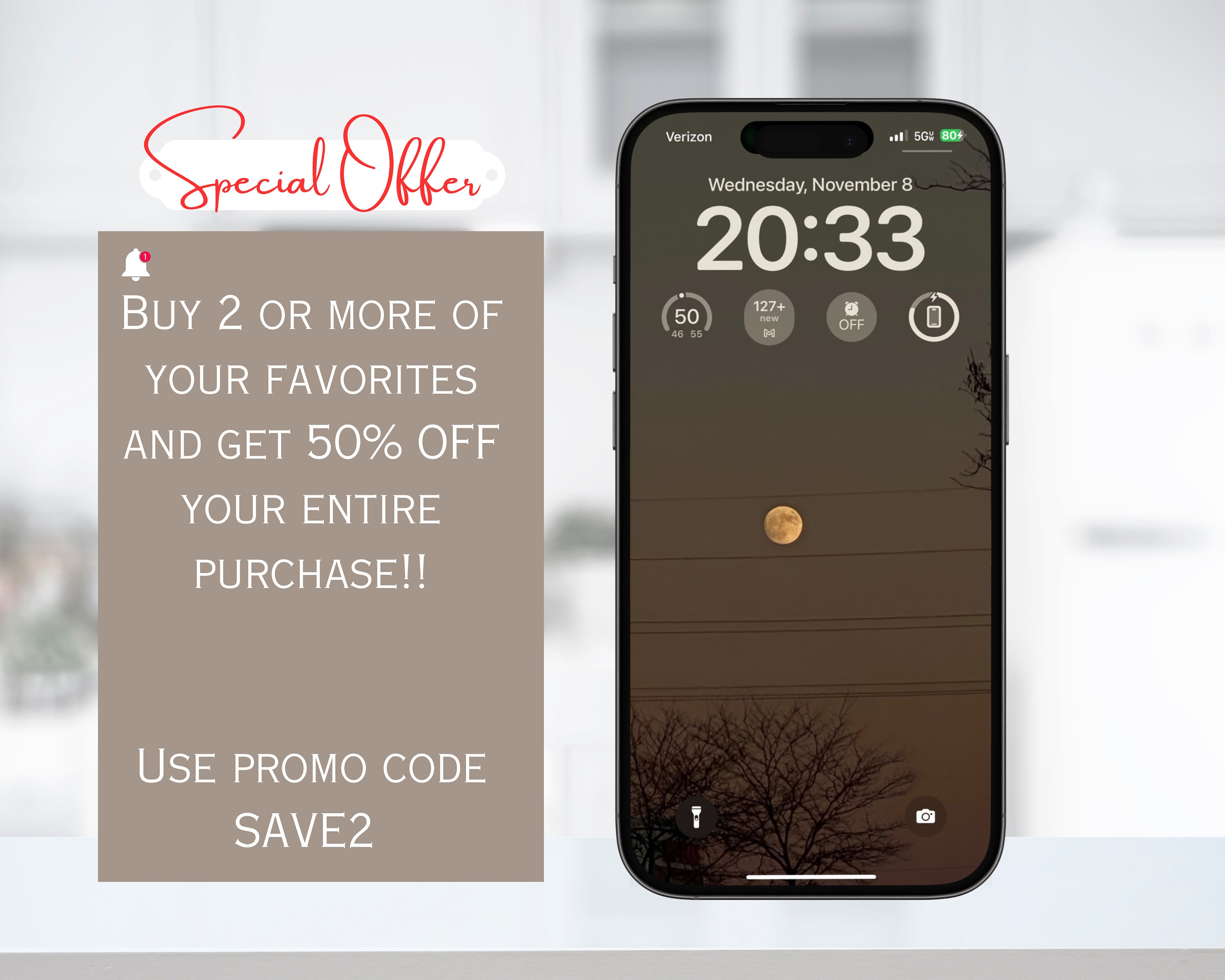 Full Moon Night Sky Lock Screen Saver - Moon Phase Phone Wallpaper ...