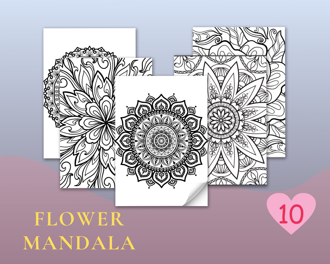 Mandala Coloring Page | Flowers | Animals | Any Ages | Instant Download ...