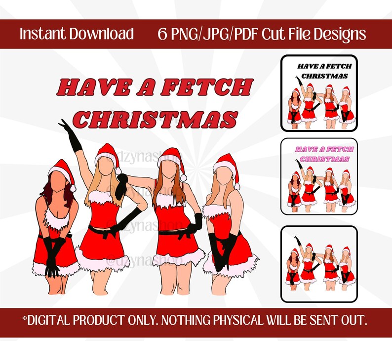 Have A Fetch Christmas Png Cut File, Christmas Png Print Designs, Mean ...