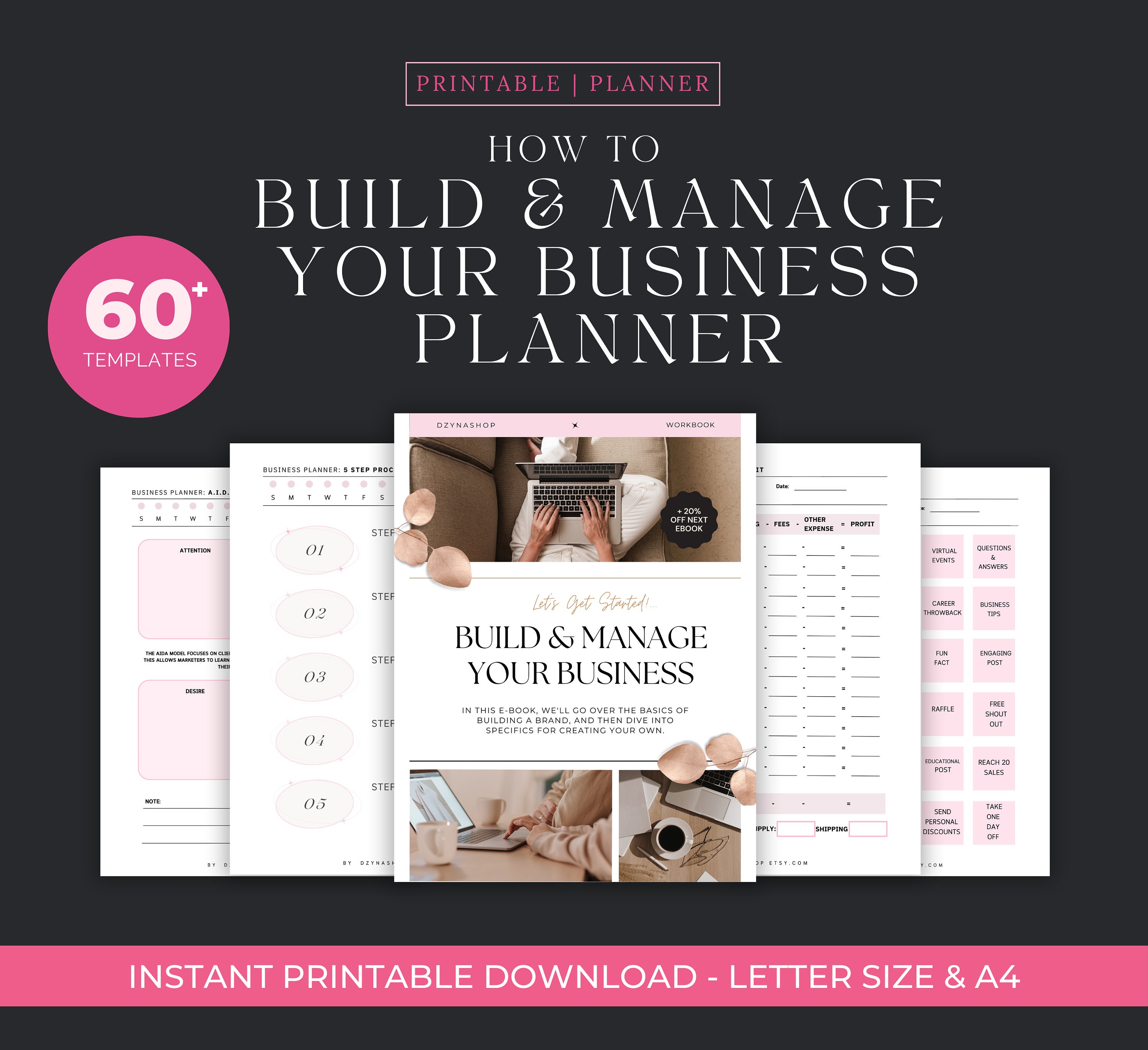 Ultimate Business Planner Templates | Canva Planner | Editable Planner ...
