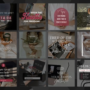 Faceless Instagram Account | Story Template | Coaching | Digital ...