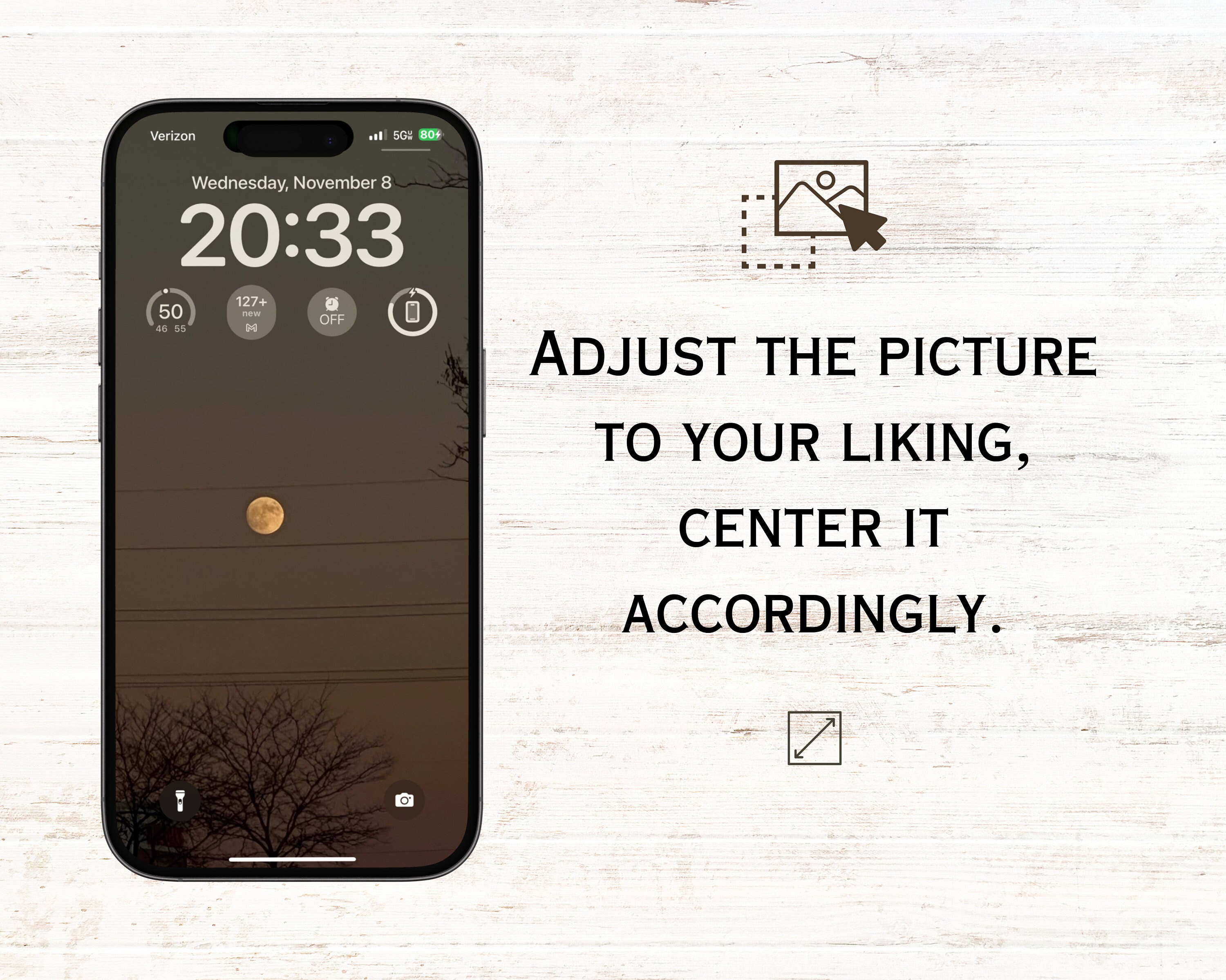 Full Moon Night Sky Lock Screen Saver - Moon Phase Phone Wallpaper ...