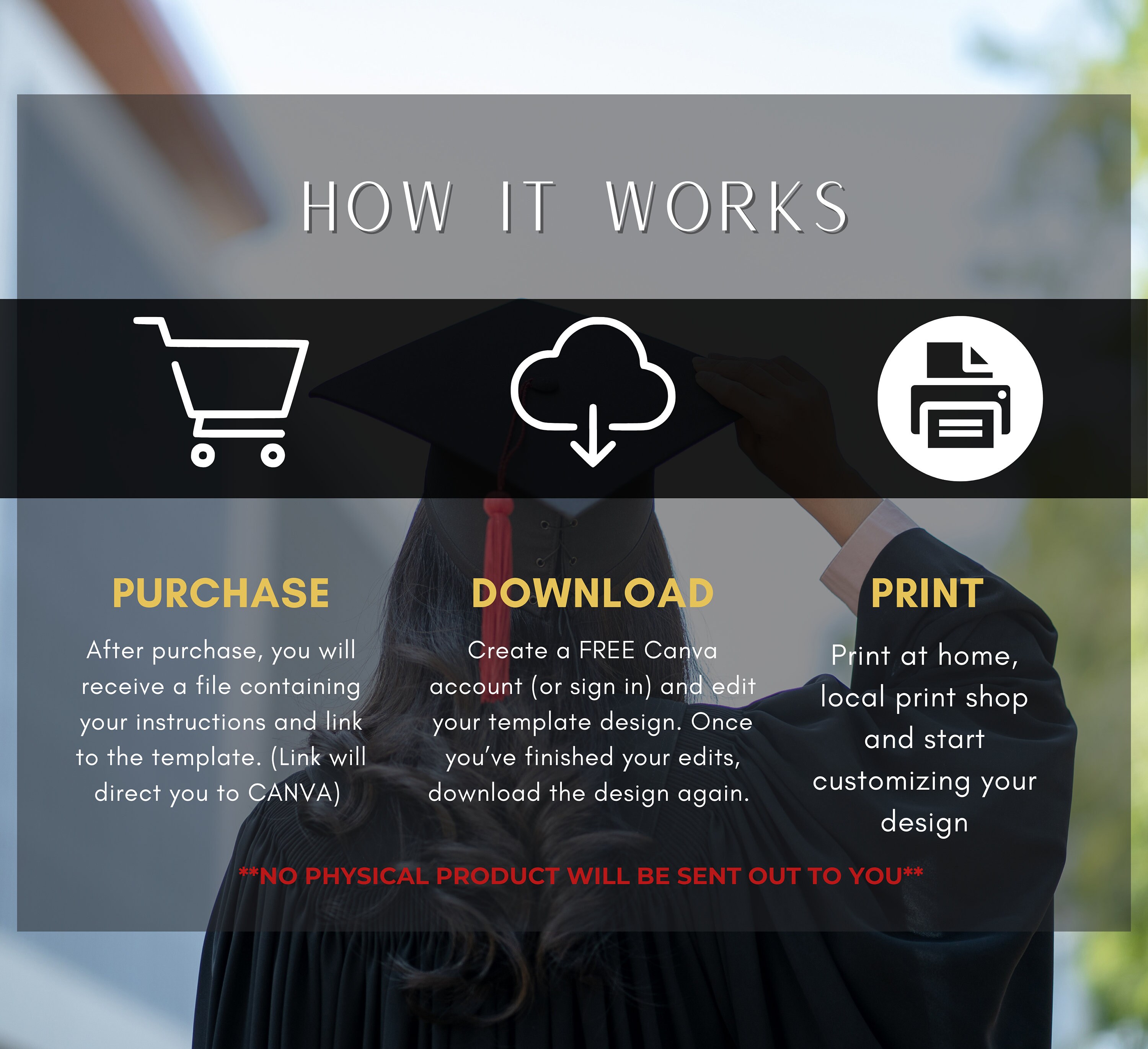 Graduation Fan Template | 2024 Graduate | High School Graduate | Middle ...