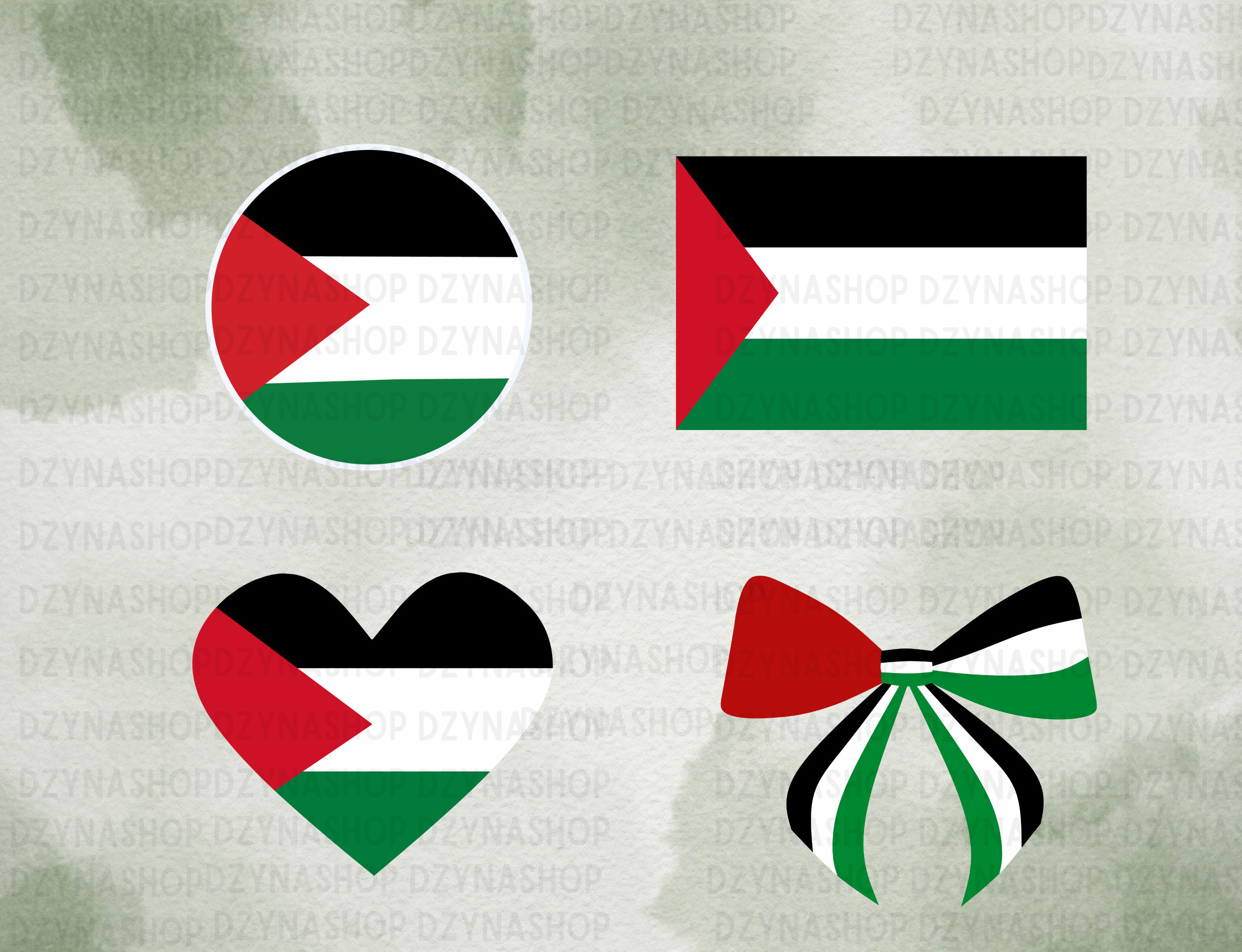 Palestine Flag Sticker Bundle | PNG | SVG | Cut File | Print at Home ...