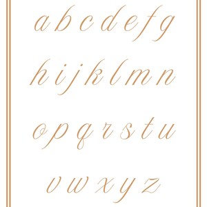 Cursive Alphabet Poster | Minimalist Vintage-inspired | Kids Learning ...