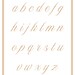 Cursive Alphabet Poster | Minimalist Vintage-inspired | Kids Learning ...