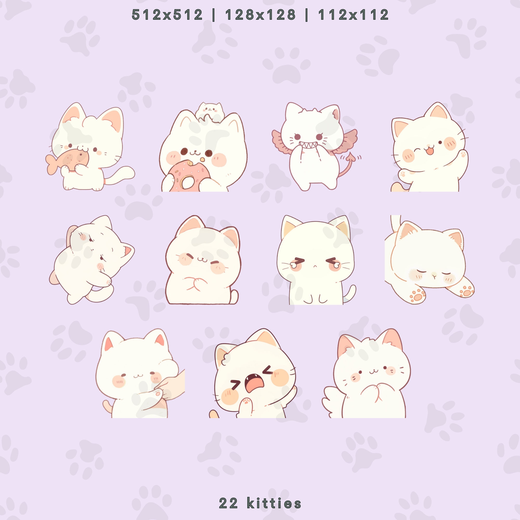 22 Twitch Emotes Cat Twitch Emotes Kitty, Discord Emotes Cat Kawaii ...