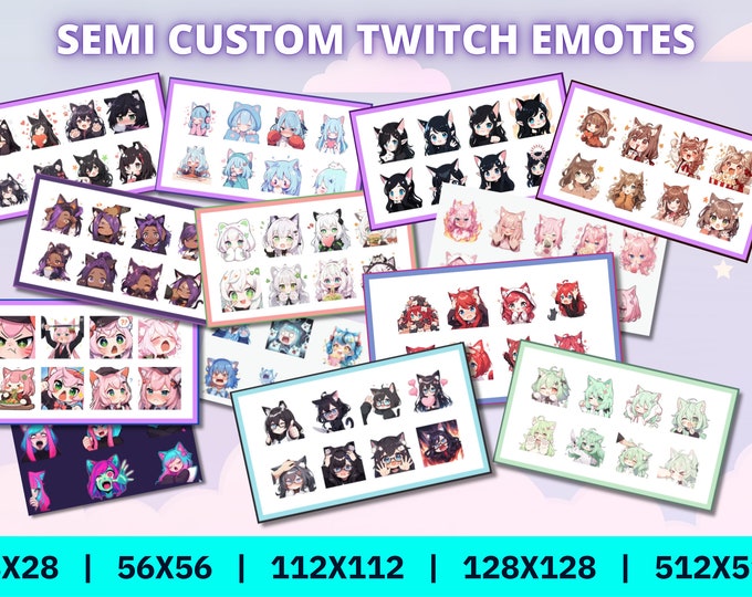 Semi Custom Twitch Emotes | Modifications for an Existing Listings ...