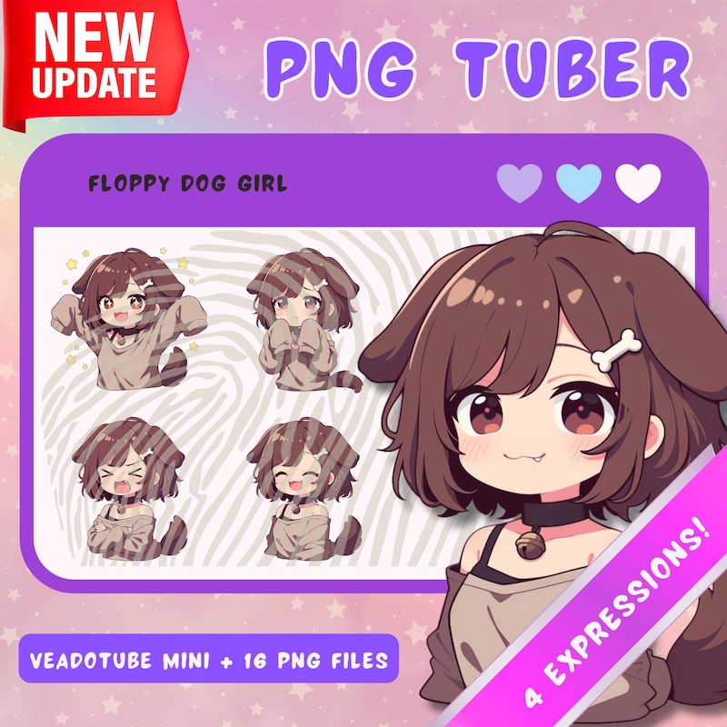 Chibi Dog Vtuber - Etsy
