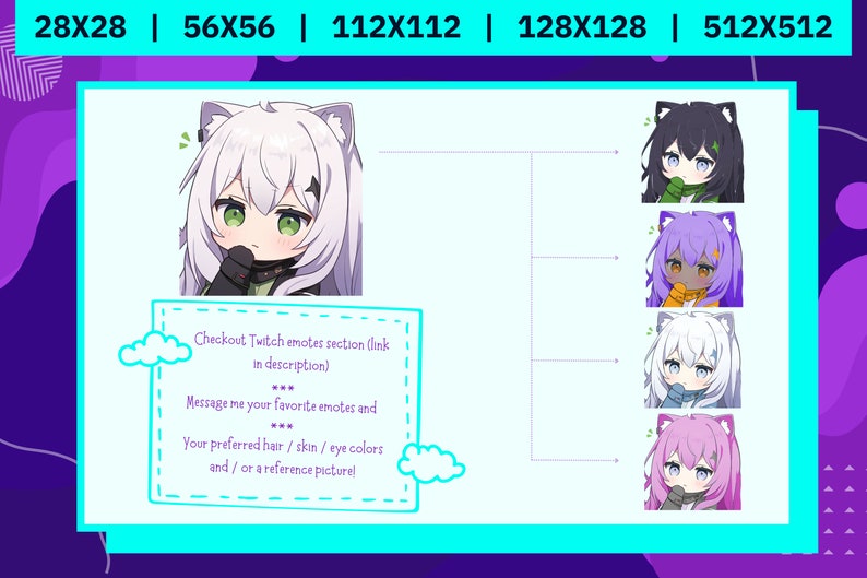 Semi Custom Twitch Characters | Modifications for an Existing Listings ...