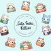 31 PNG SVG Sushi Cat Clipart Bundle - Kawaii Clipart, Kawaii Food ...
