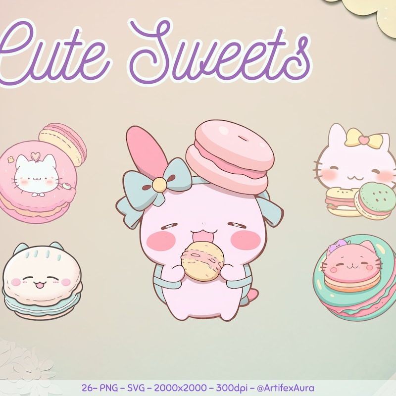 Kawaii Food Clipart - Etsy