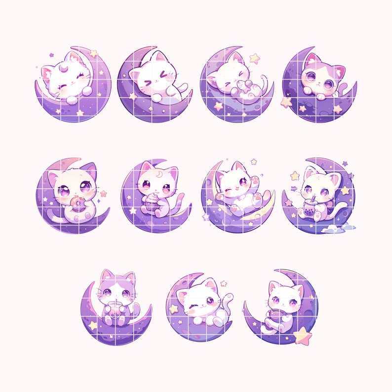 21 Twitch Emote Cat - Discord Emotes Cat; Kawaii Clipart Cat; Kitty ...