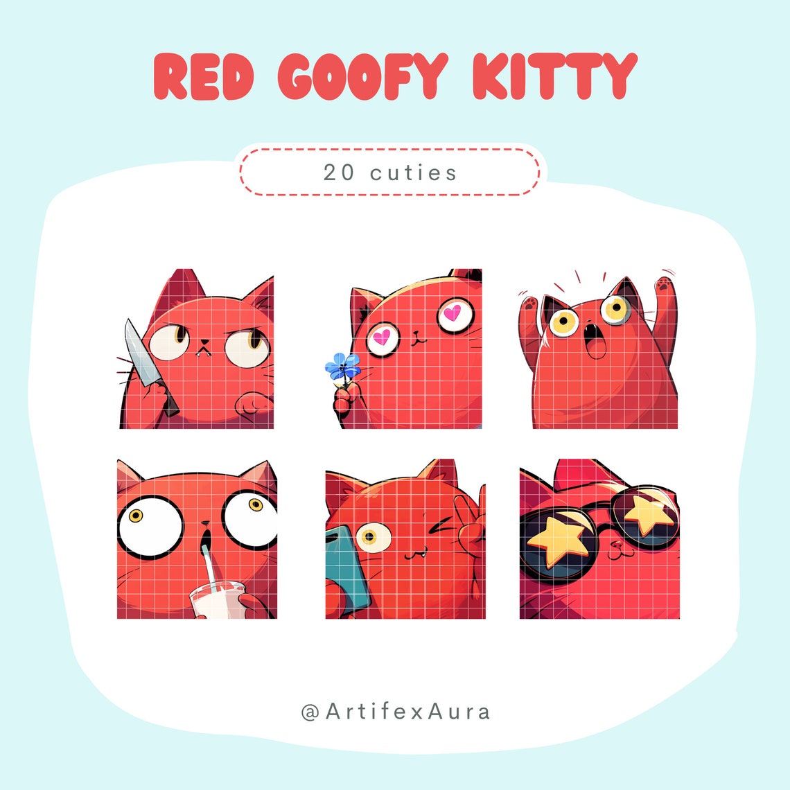 20 Twitch Emotes Cat - Twitch Emotes Kitty, Discord Emotes Cat; Kawaii ...