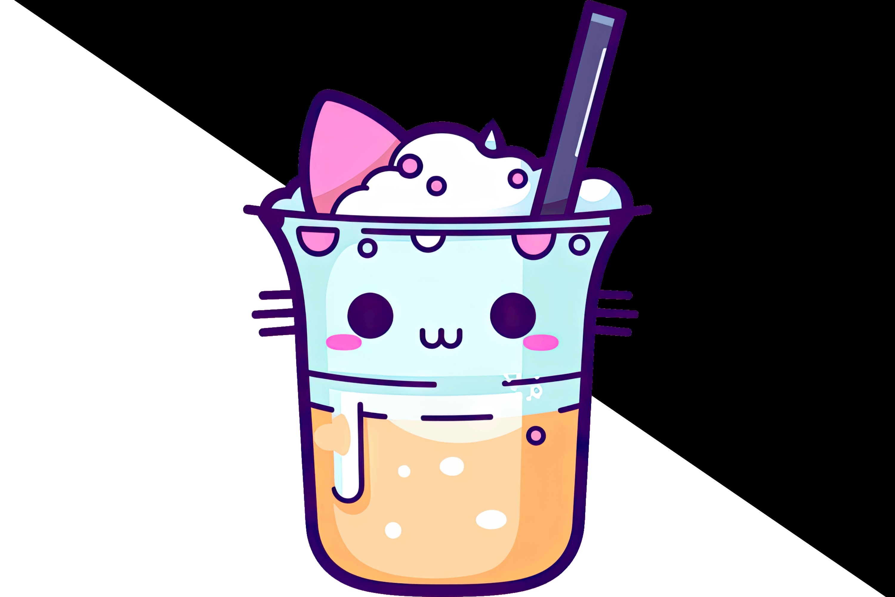 58 PNG SVG Kawaii Tea Clipart Bundle Kawaii Stickers Png - Etsy