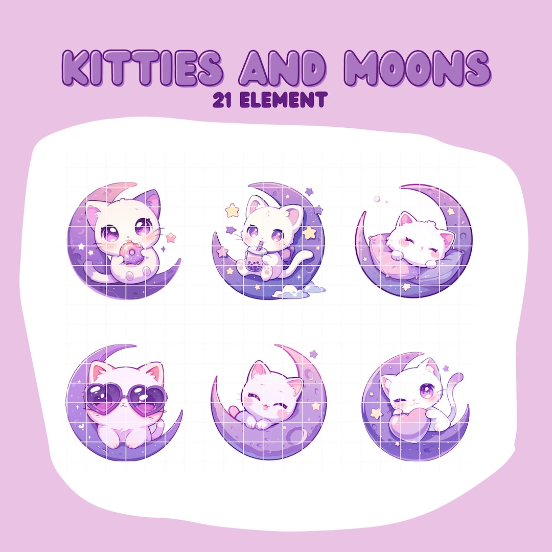 21 Twitch Emote Cat - Discord Emotes Cat; Kawaii Clipart Cat; Kitty ...