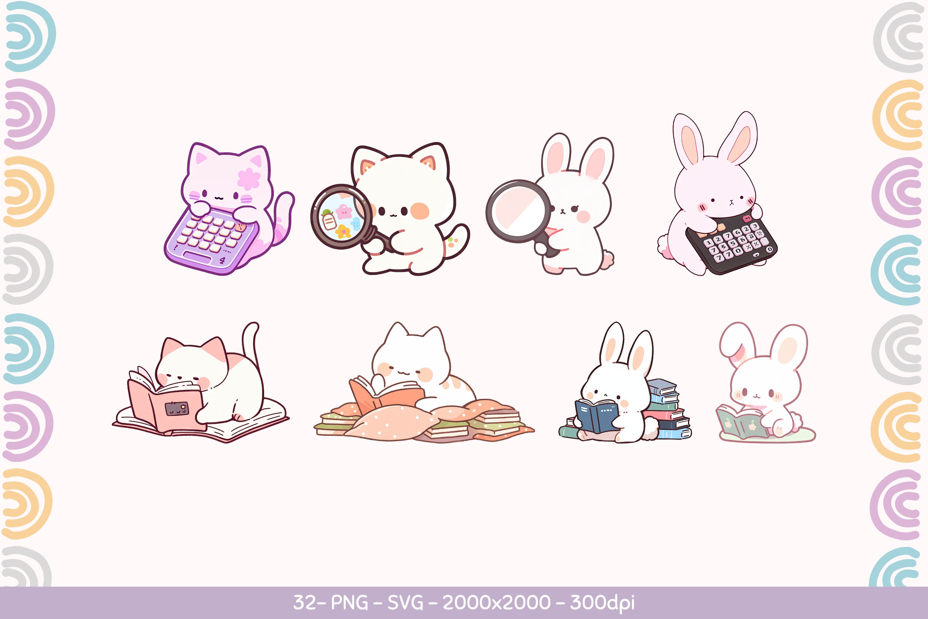 32 PNG SVG Kawaii School Supplies Clipart - Kawaii Clipart, Kawaii ...