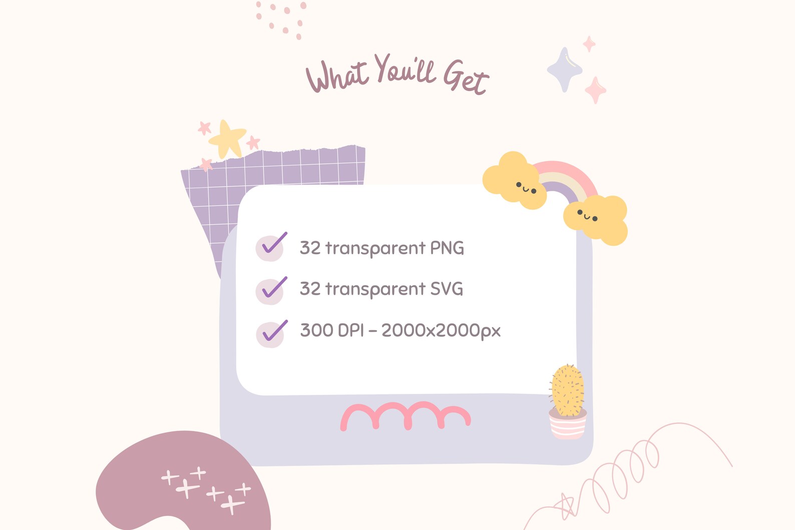 32 PNG SVG Kawaii School Supplies Clipart Teacher Clipart, Kawaii ...