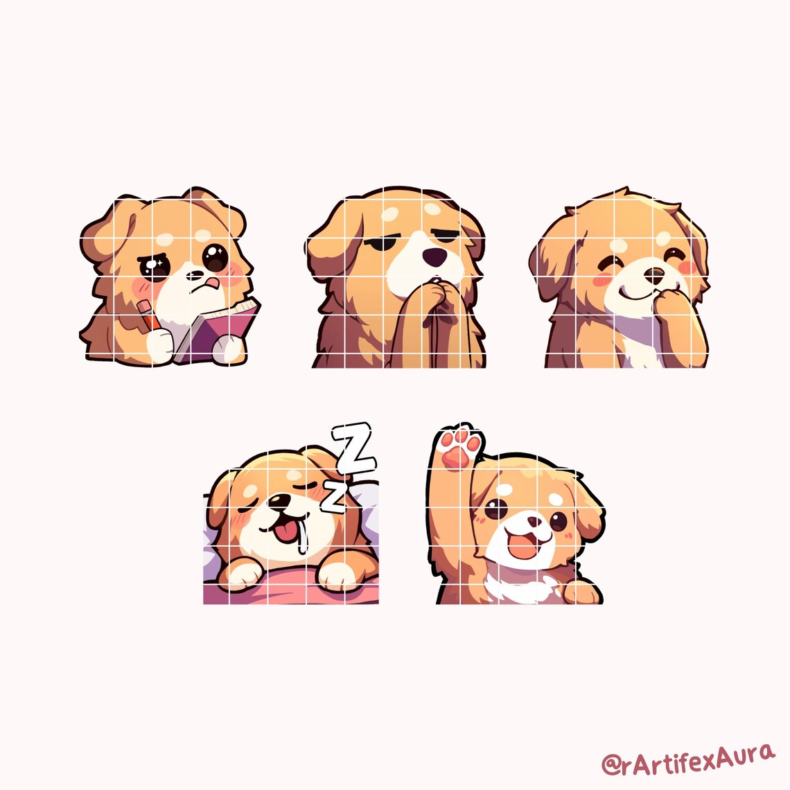23 Twitch Emotes Dog - Twitch Discord Emotes Doggy; Kawaii Clipart Dog ...