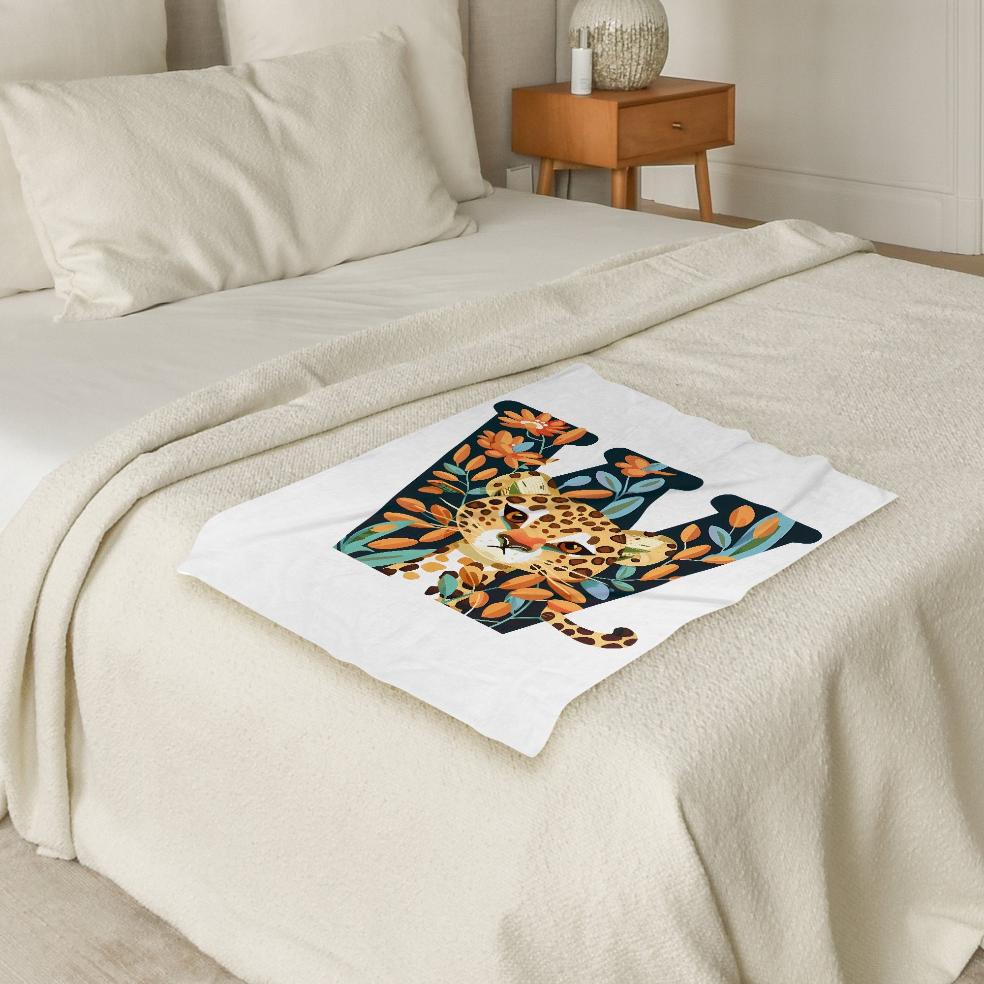 Leopardletter W Transparent Letter Graphic Printable Art, Aesthetic ...