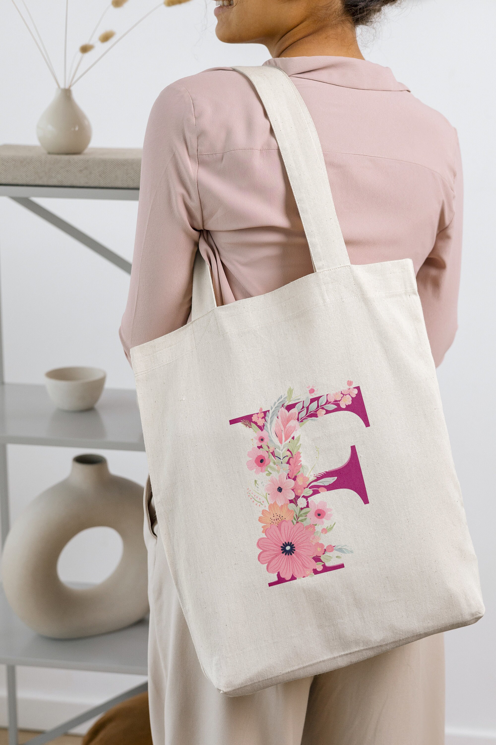 Pink Floral Letter F Graphic Transparent Letter Graphic Printable Art ...
