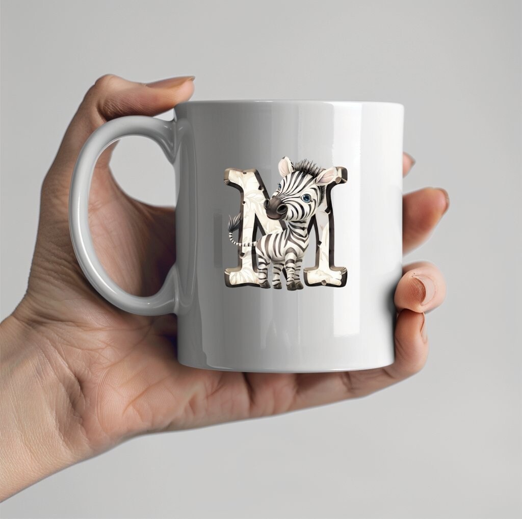 Zebra Letter M Transparent Letter Graphic Printable Art, Aesthetic ...