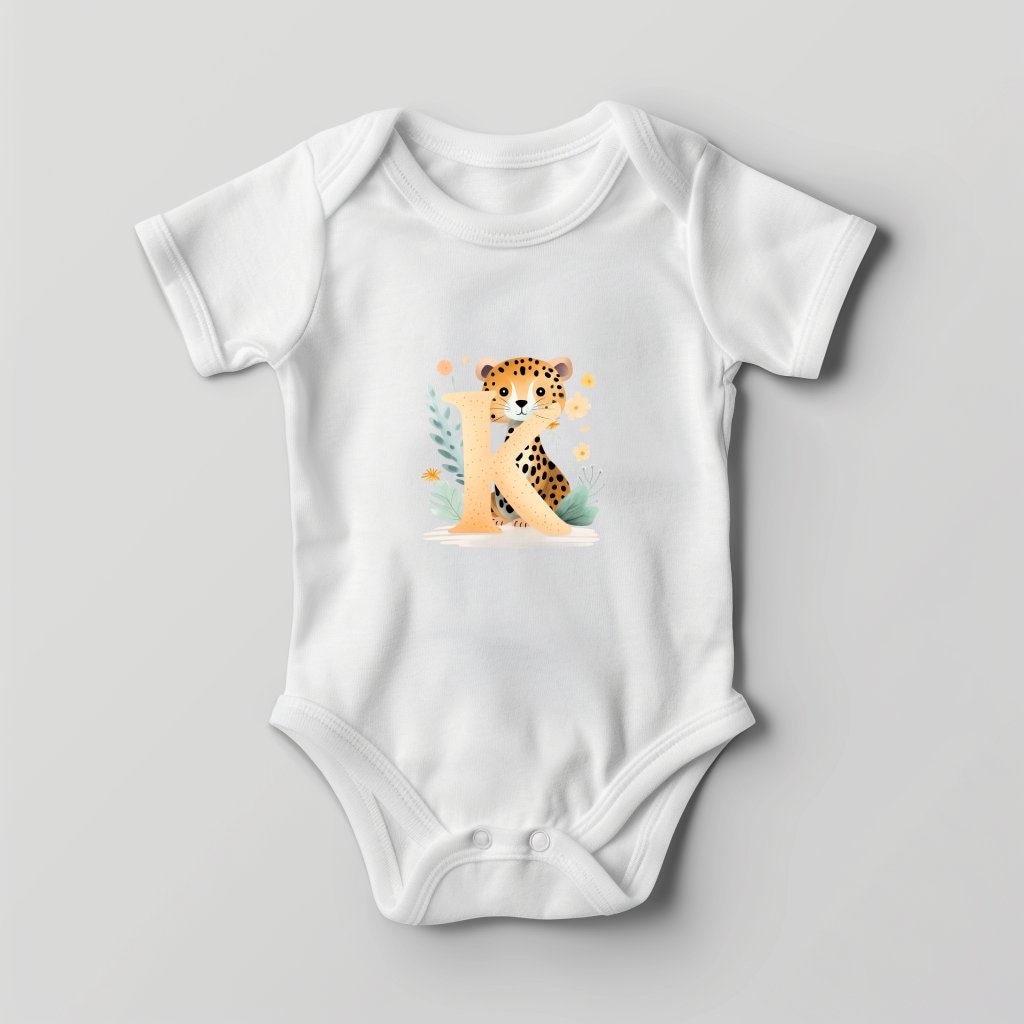 Leopard Letter K Transparent Letter Graphic Printable Art, Aesthetic ...