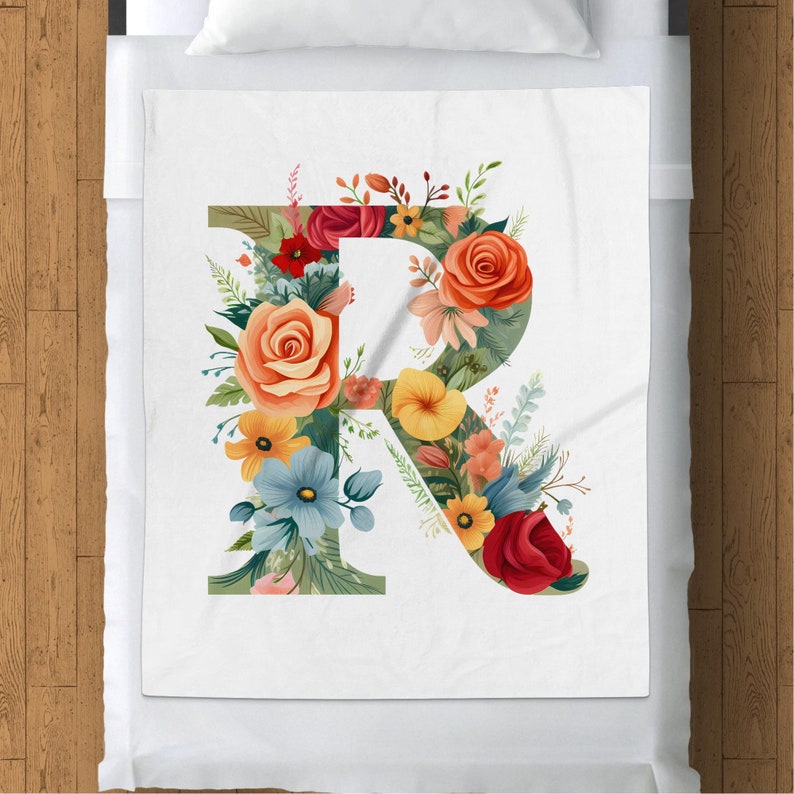 Floral Letter R Transparent Letter Graphic Printable Art, Aesthetic ...