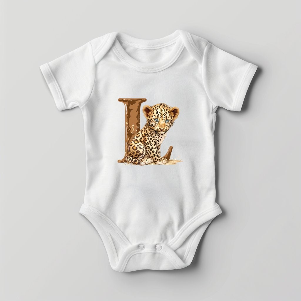 Leopard Letter L Transparent Letter Graphic Printable Art, Aesthetic ...