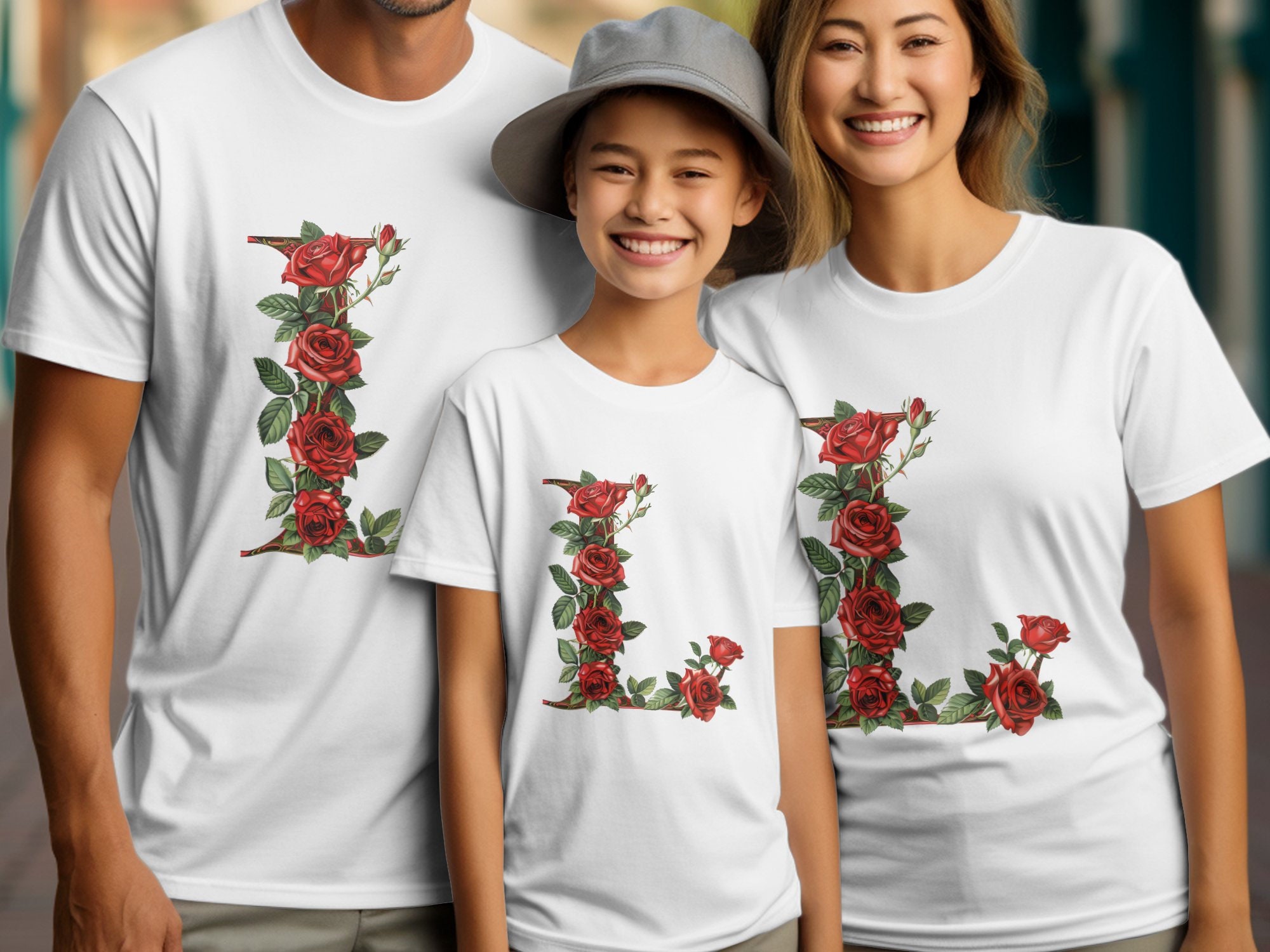 Red Roses Letter L Transparent Letter Graphic Printable Art, Aesthetic ...