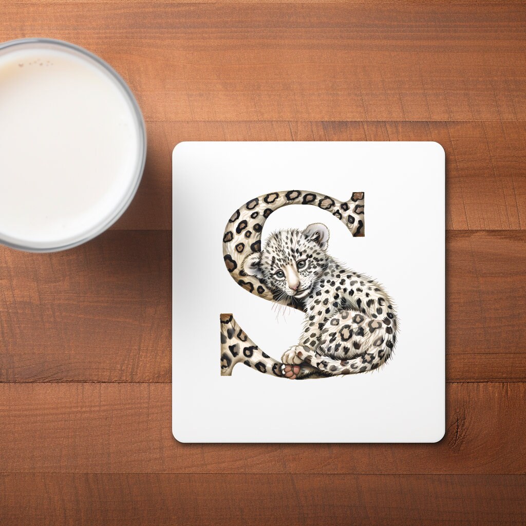 Cheetah Letter S Graphic Transparent Letter Graphic Printable Art ...