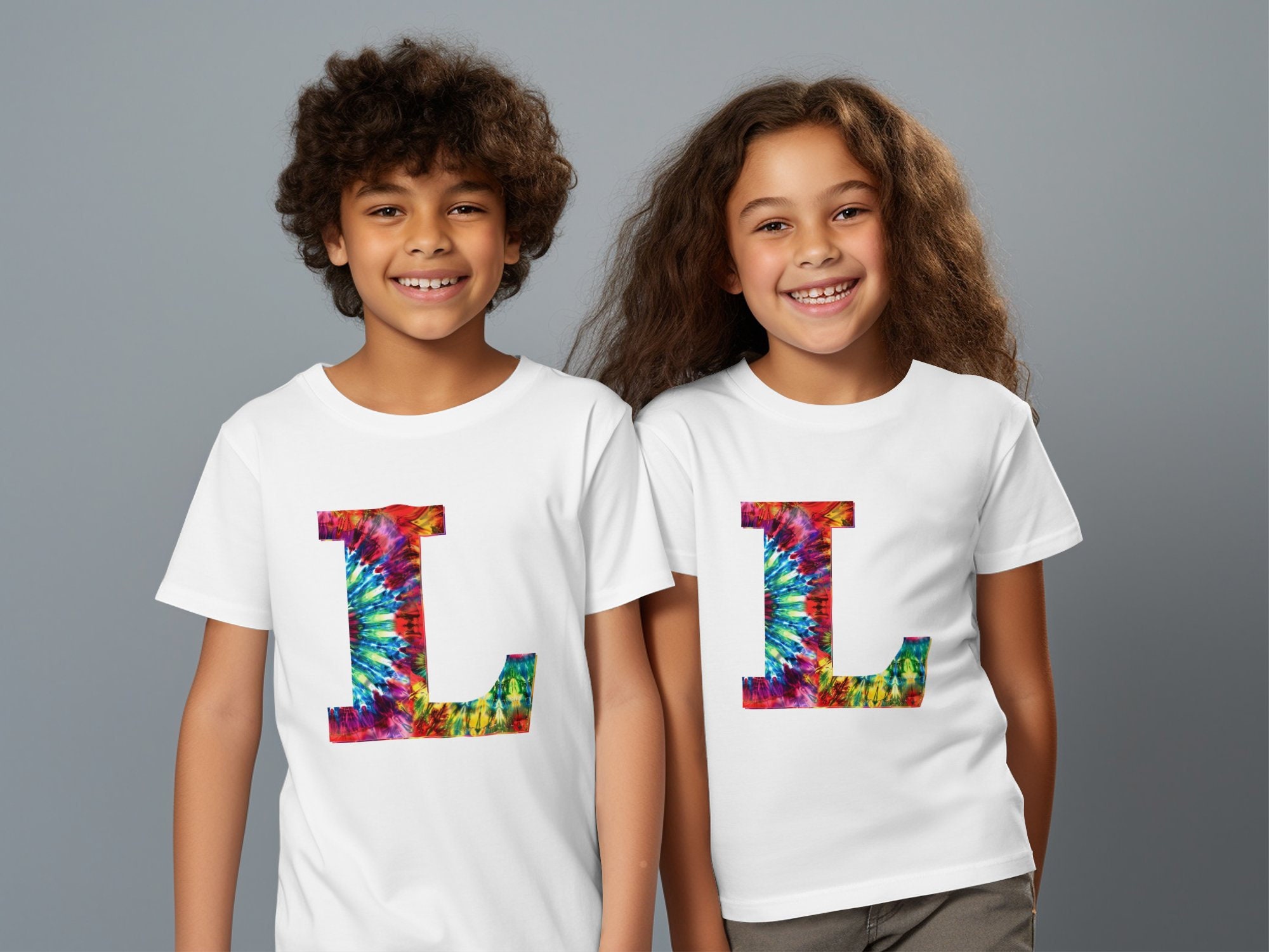 Tie Dye Letter L Transparent Letter Graphic Printable Art, Aesthetic ...