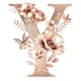 Rose Gold Floral Letter Y Transparent Letter Graphic Printable Art ...