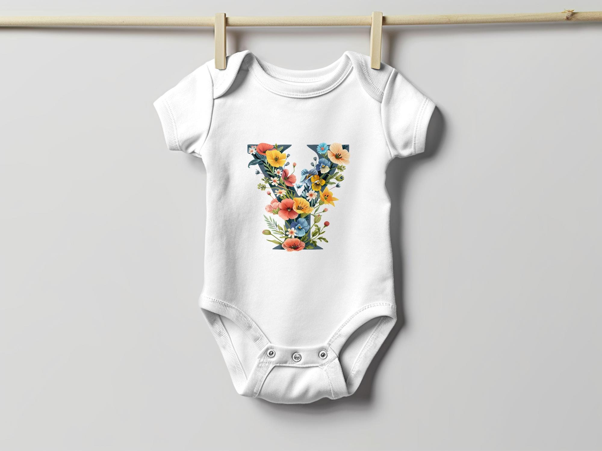 Floral Letter Y Transparent Letter Graphic Printable Art, Aesthetic ...