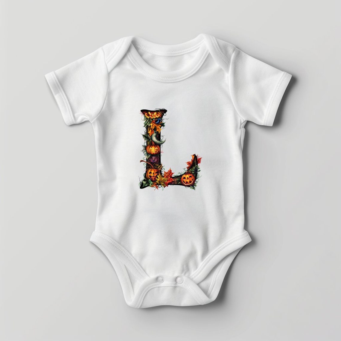 Haunted Halloween Letter L Transparent Letter Graphic Printable Art ...