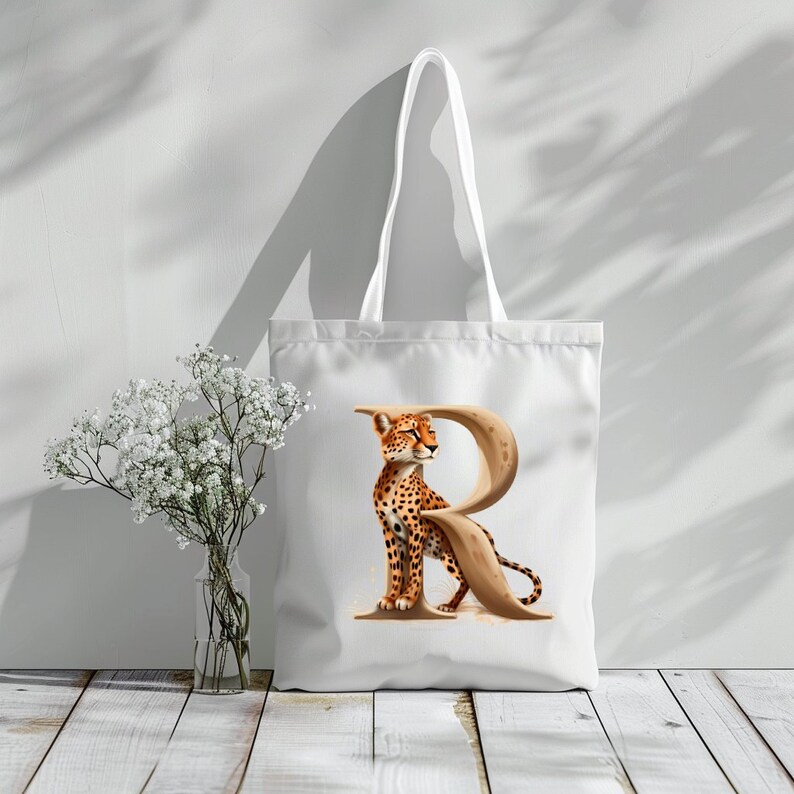 Cheetah Letter R Transparent Letter Graphic Printable Art, Aesthetic ...